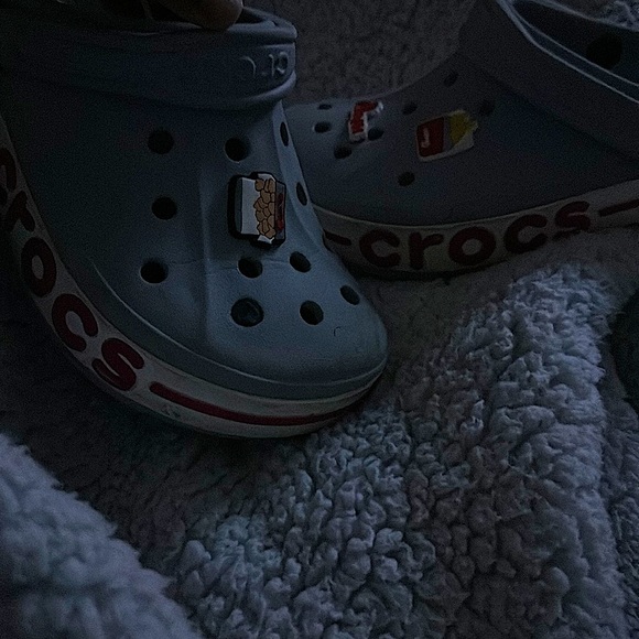 CROCS | Other | This Are Gray And Red Crocs They Come With Chickfila ...